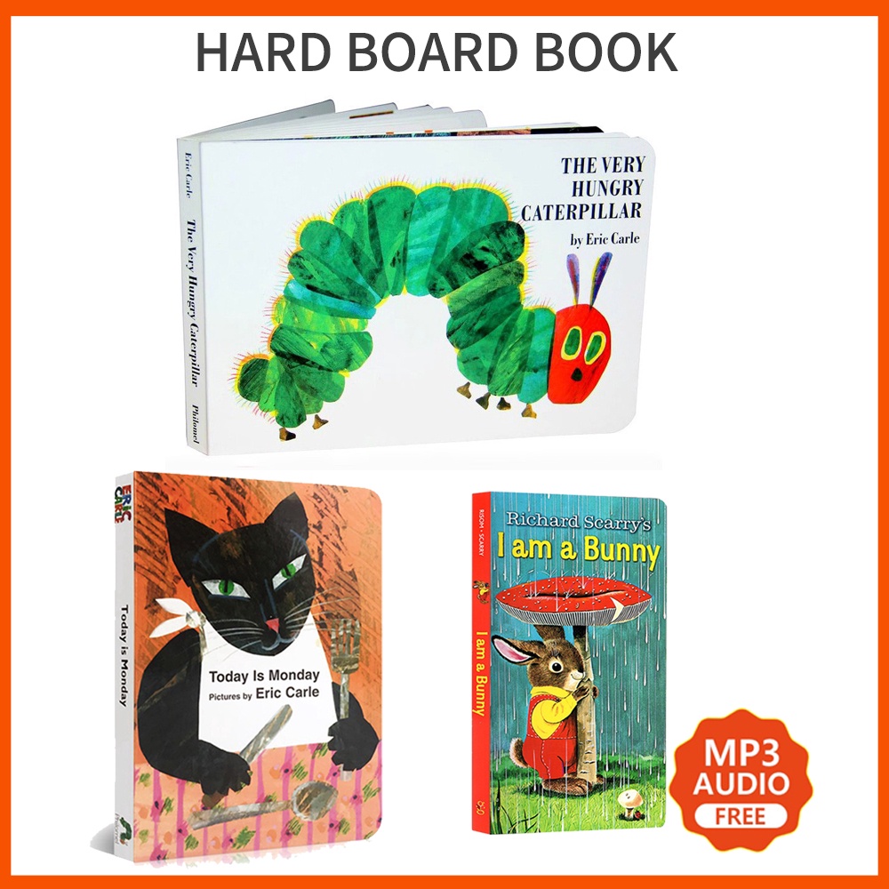 Eric Carle Board Books (The Very Hungry Caterpillar/Holes Today Is ...