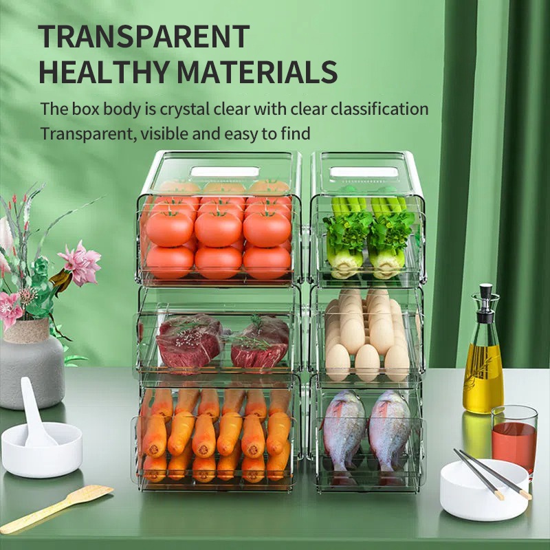 Local Stock Fridge storage drawer /Refrigerator Organizer/ Food ...