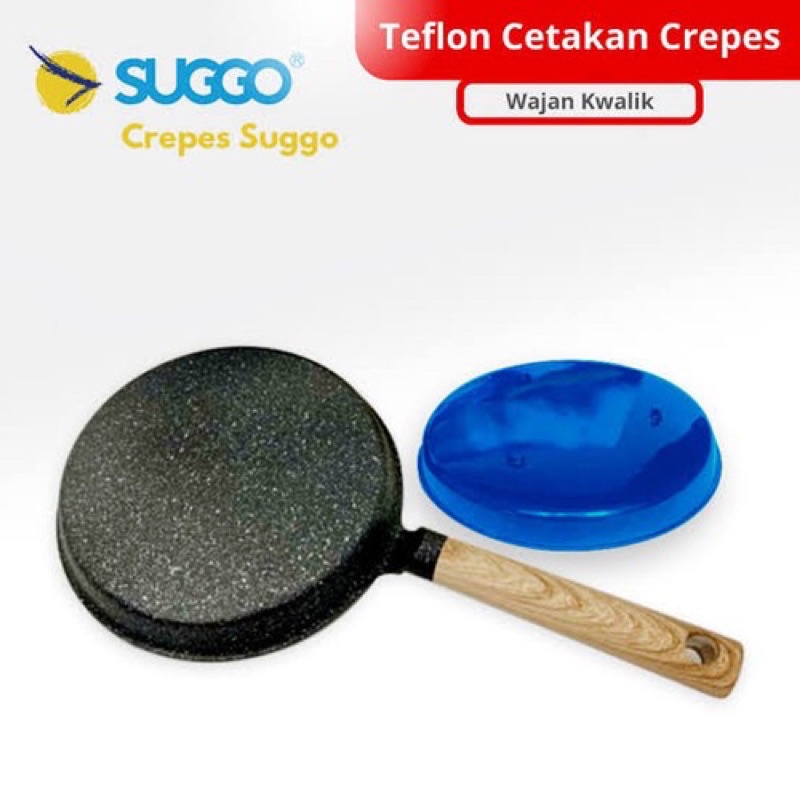 Crepes Pan Maker 22cm Risol Frying Pan Crepe Teflon Skin Mold Non-Stick ...
