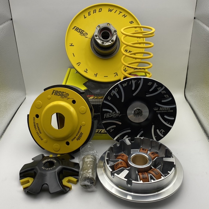 [ NMAX NVX V1 V2 ] FASSTEK RACING CVT FRONT PULLEY KIT + CLUTCH BELL ...