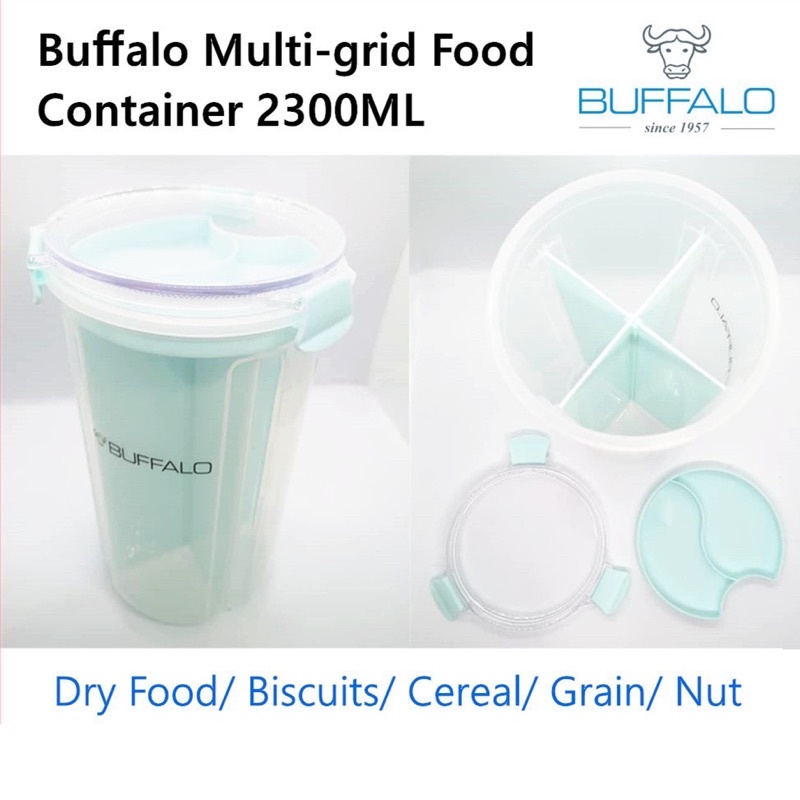Buffalo Multi grid Food Container(2300ml) | Shopee Singapore