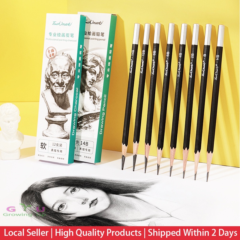 GU [SG Stock] Professional Drawing Pencil Set 160 GSM Sketch Paper Book ...
