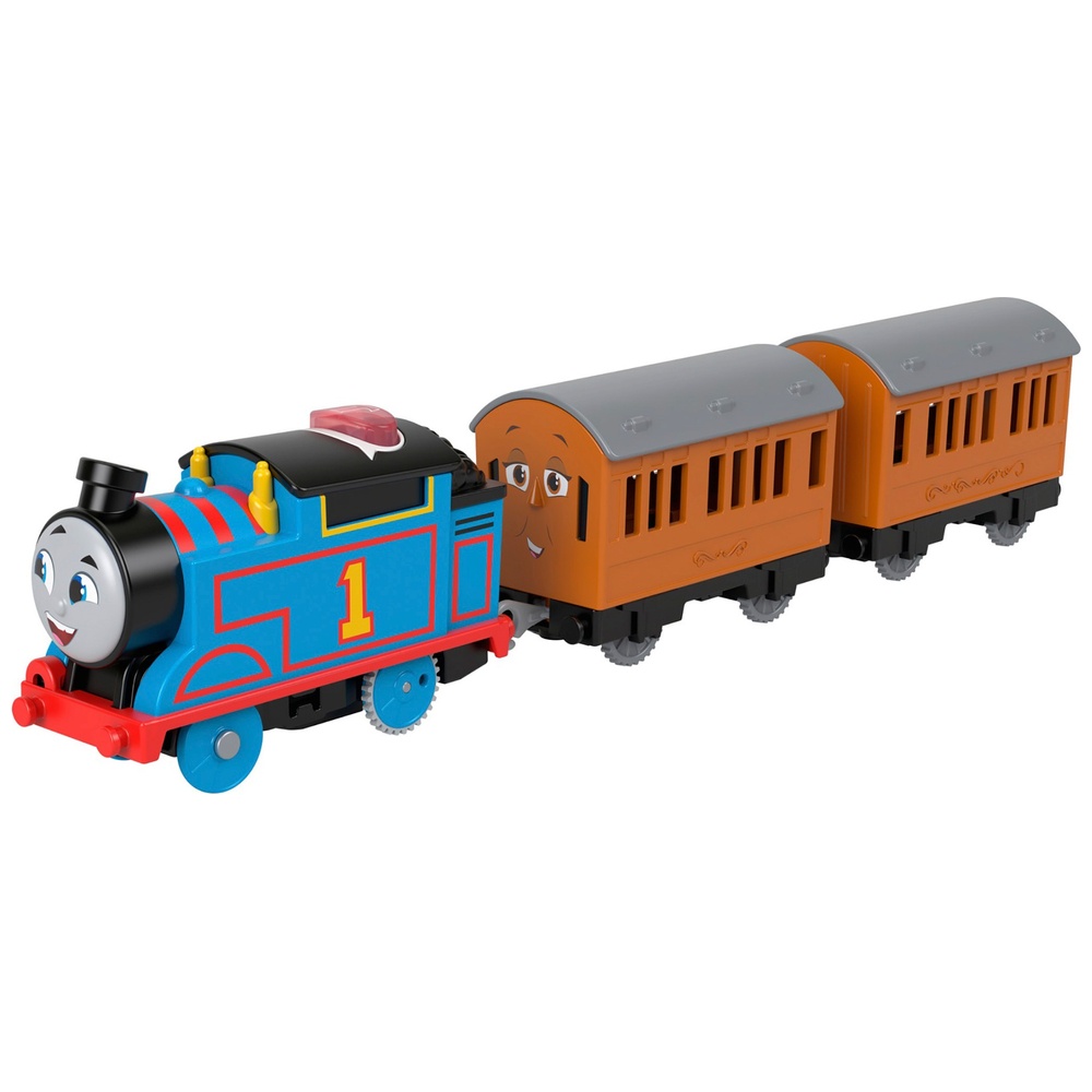 Thomas & Friends Motorized Talking Thomas with Annie & Clarabel ...