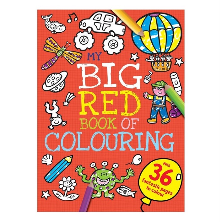 My Big Red Book of Colouring for Kids to Doodle & Colour Fun ...