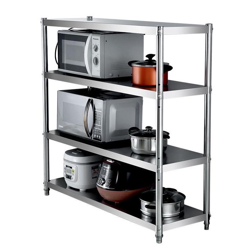 YOULITE SUS Kitchen Rack Kitchen Storage Rack Kitchen Shelf With Wheels ...