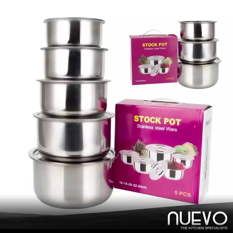 5 in 1 High Quality Stainless Steel Multipurpose Pot Storage Pot Indian ...