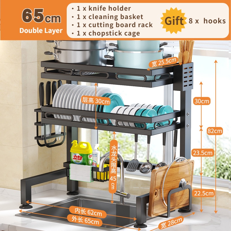 Kitchen Sink Rack Sink Dish Rack Sink Shelf Kitchen Storage Rack ...