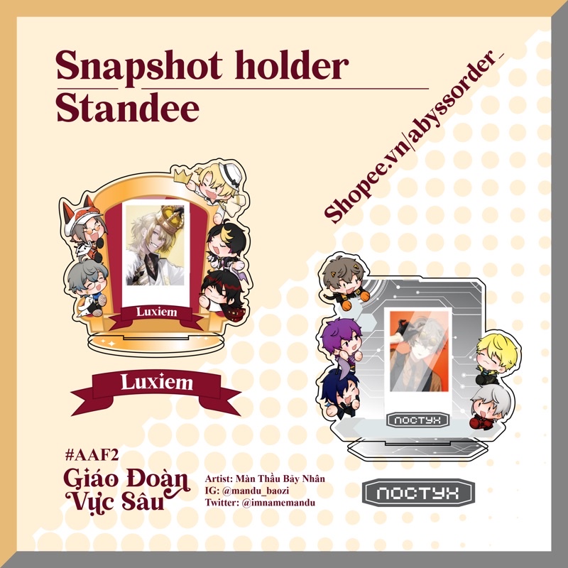 [NEW] Vtuber Card standee- Card holder standee Luxiem/Noctyx | Shopee ...