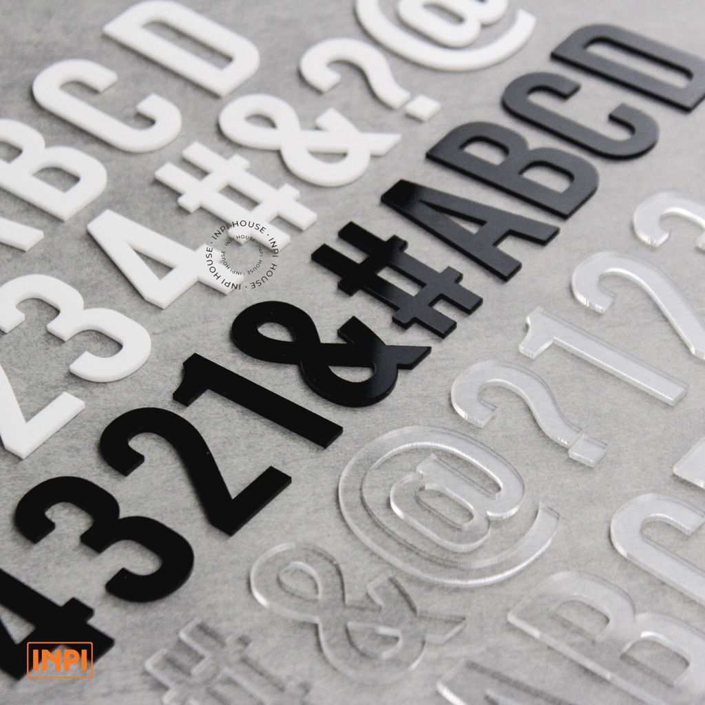 5 cm Acrylic Letter Numbers - INPI | Shopee Singapore