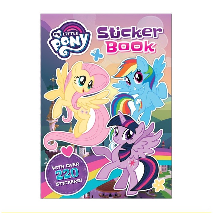 My Little Pony Sticker Book For Kids With Over 220 Stickers Colourful ...
