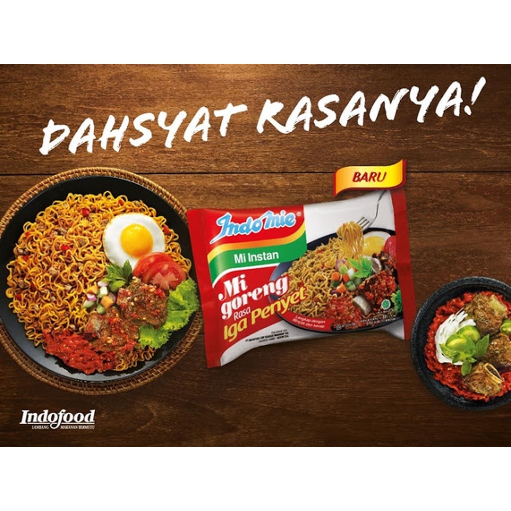 Indomie Goreng Iga Penyet Rasa Nusantara Fried Noodles Indonesian ...