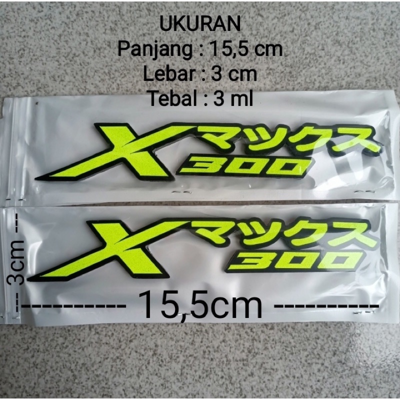 Yamaha xmax 300 Emblem logo japan Embossed 3D Complete Color A Pair ...