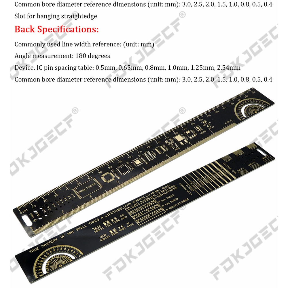 3 Type 15cm 20cm 25cm PCB Ruler Multi-functional Measuring Tool ...