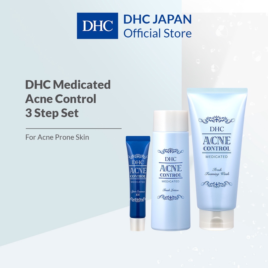 DHC Medicated Acne Control 3 Step Set | Shopee Singapore