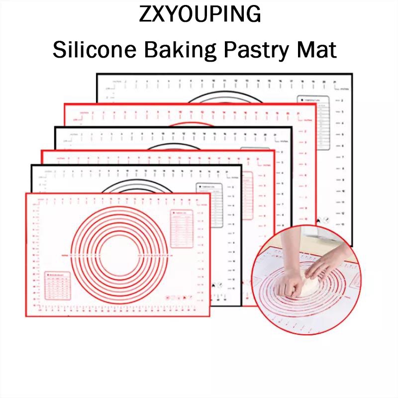 Silicone Baking Pastry Mat Non-stick Glass Fiber Dough Rolling Mat ...