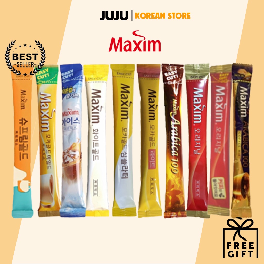 Maxim 10 STICKS instant coffee / Mocha Gold White Simple latte Arabica ...