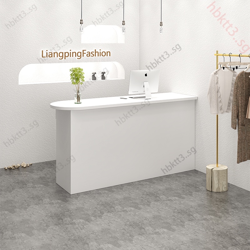 Clothing Store Cashier Counter Arc Simple Modern Women's Clothing Store ...