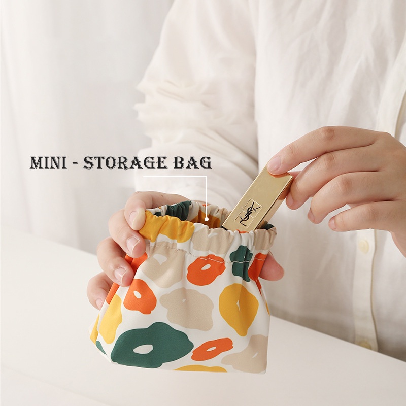 Self Sealing Wallet Waterproof Shrapnel Printed Organizer Cosmetic Bag ...