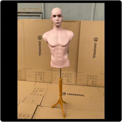 PRIA KAYU Bald Male Mannequin+Wooden Legs/Iron Legs | Shopee Singapore