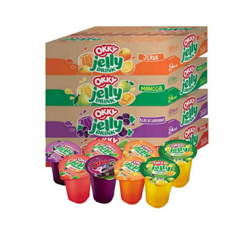 Okky JELLY DRINK 1 Box Contents 24 @150ML | Shopee Singapore