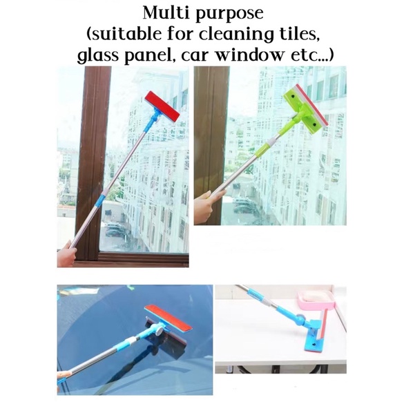 [SG] Multifunctional Window Cleaner Wiper Long Handle Brush Car Wash ...