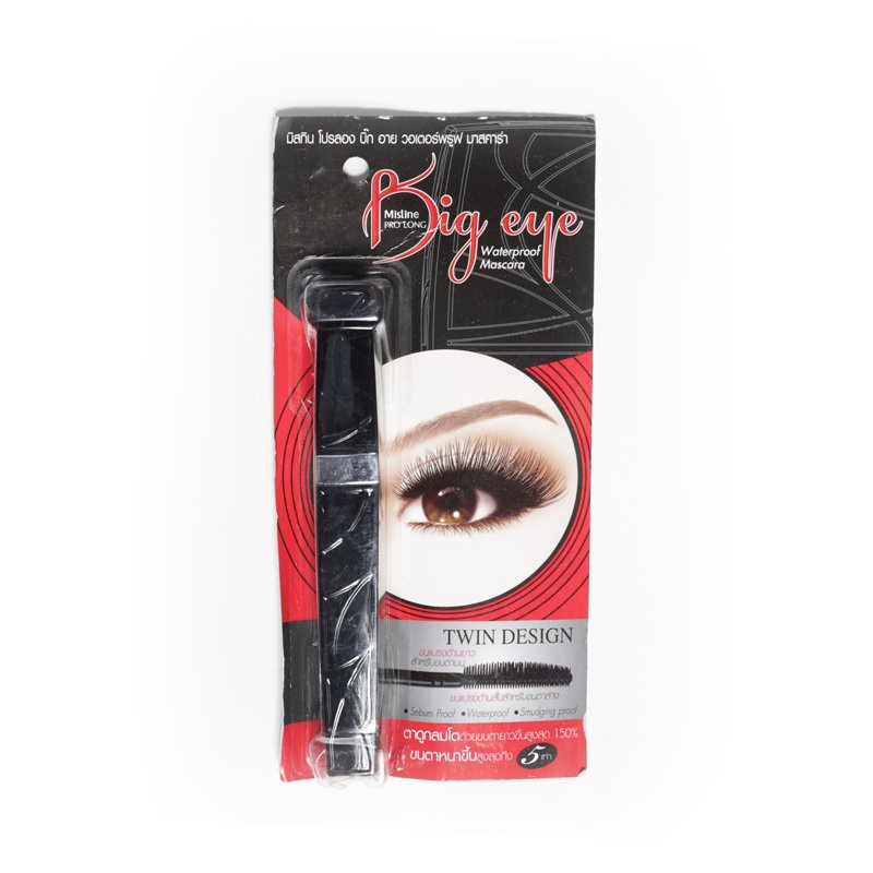 Mistine Waterproof Mascara Pro Long Big eye Twin Design | Shopee Singapore