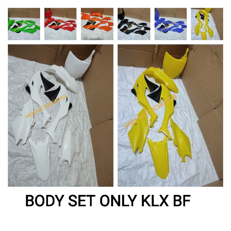 Body kit set klx bf 2015 body kit set hood set wing tank wing seat ...