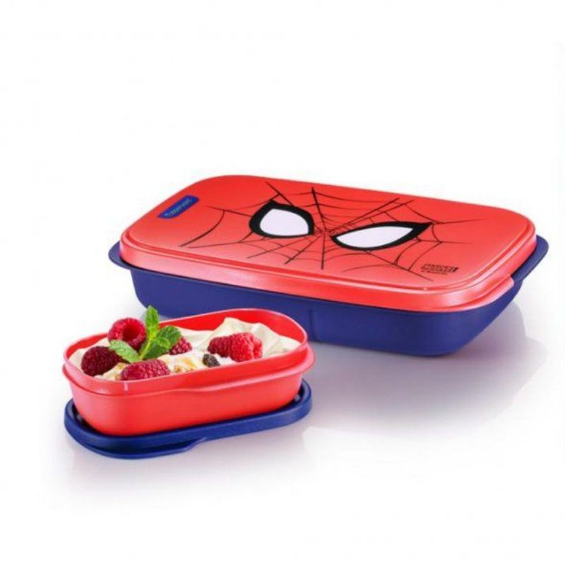 Tupperware Spiderman Lunch Box / Bento / Food Container / Bekas Makanan ...