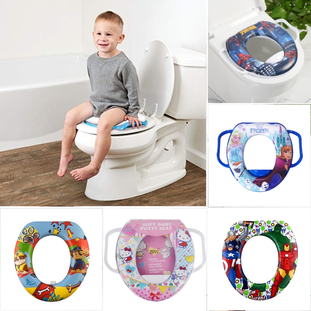 SEAT LEMBUT!Potty Train Toilet Training With Holder Cartoon Children ...