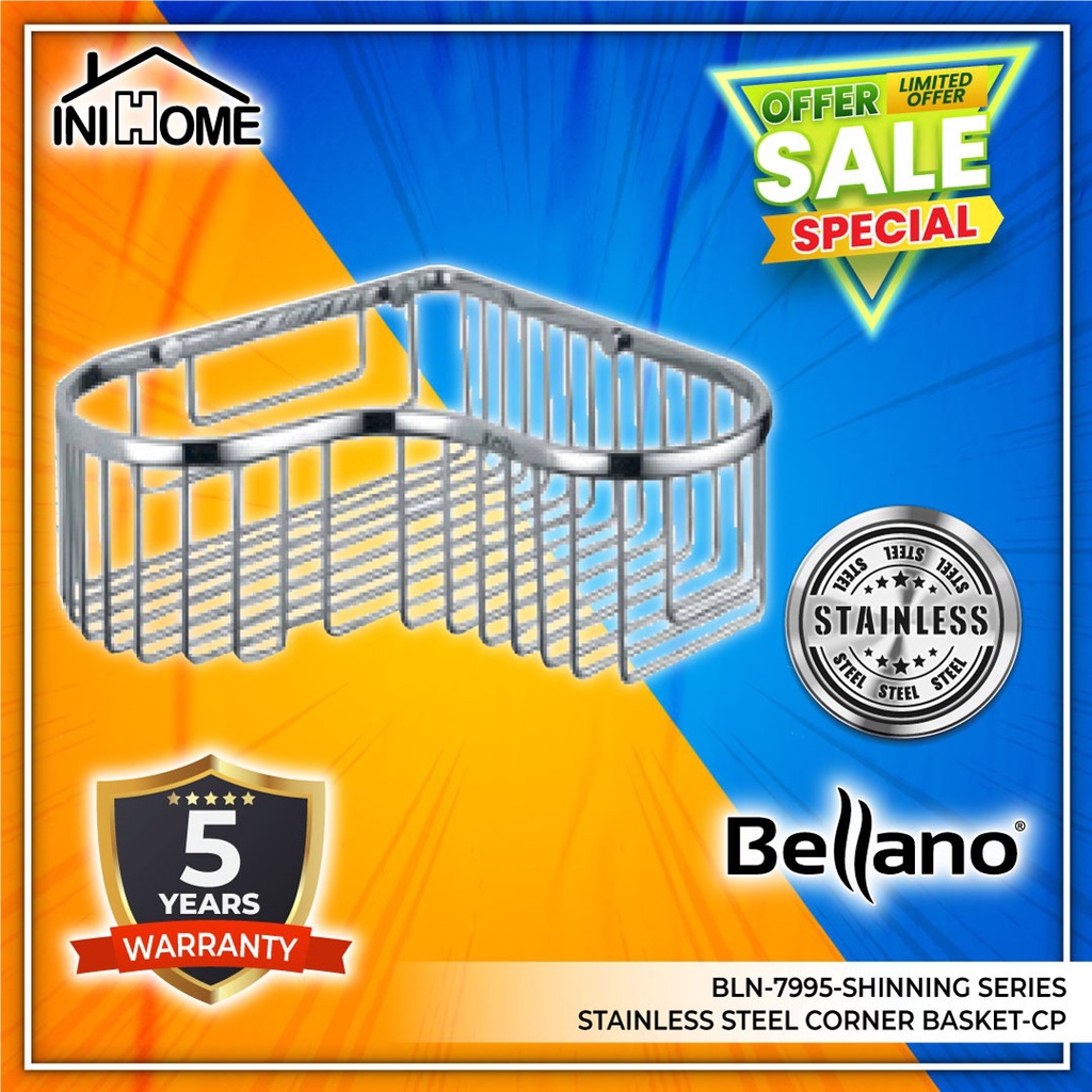 Bathroom Stainless Steel Wall Hanging Conner Wire Basket(Love Shape ...