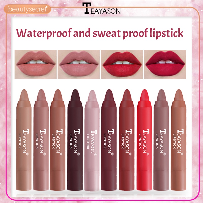 TEAYASON 3Pcs Set /Matte Velvet Lipstick Pen Delicate Smooth Waterproof ...