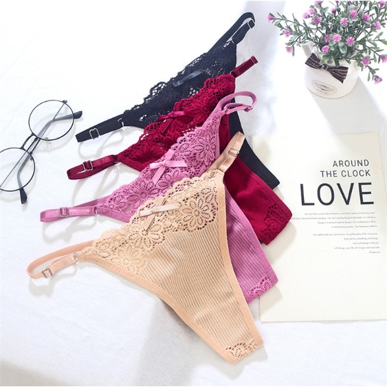 Adjustable Women Panties Hollow Lace Panty for Woman Sexy G String Low ...