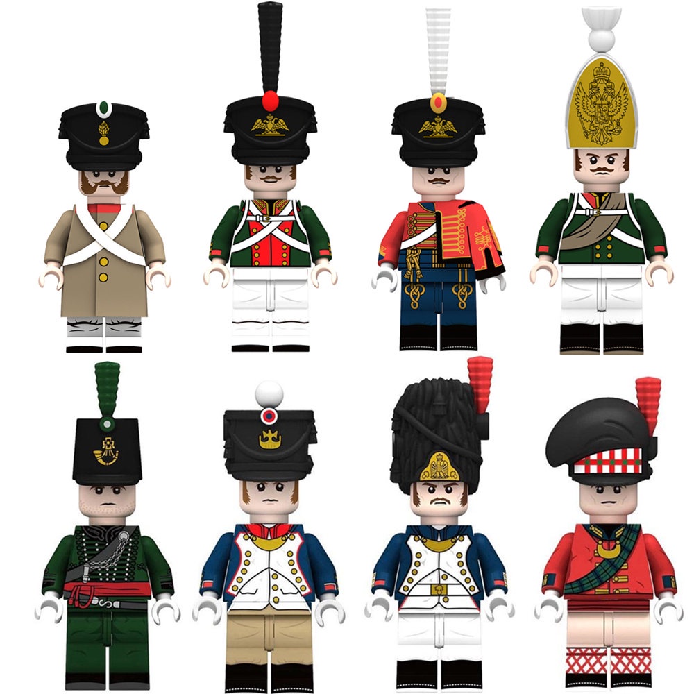 Napoleon French Army Soldiers Russian Line Infantry Mini Figure Block ...
