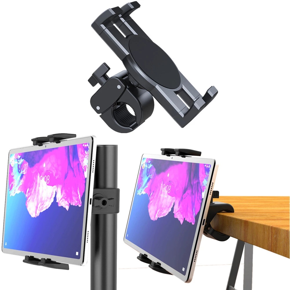 Handlebar Tablet Clamp Mount for 4.7 to 13 inch Motorcycle Bicycle ...