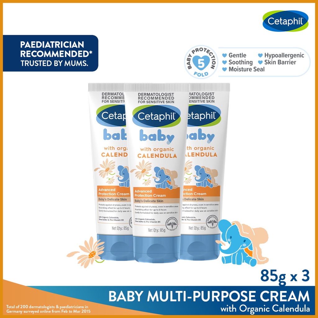 [Bundle of 3] Cetaphil Baby Advanced Protection Cream with Calendula ...