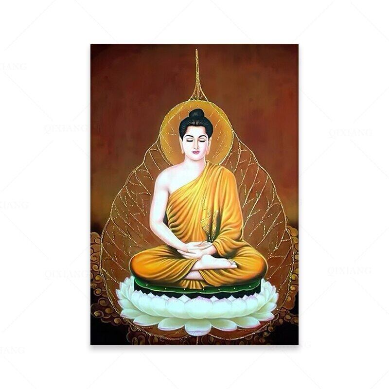 Gold Buddha Wall Art Canvas Prints Modern Buddha Canvas Art Paintings ...