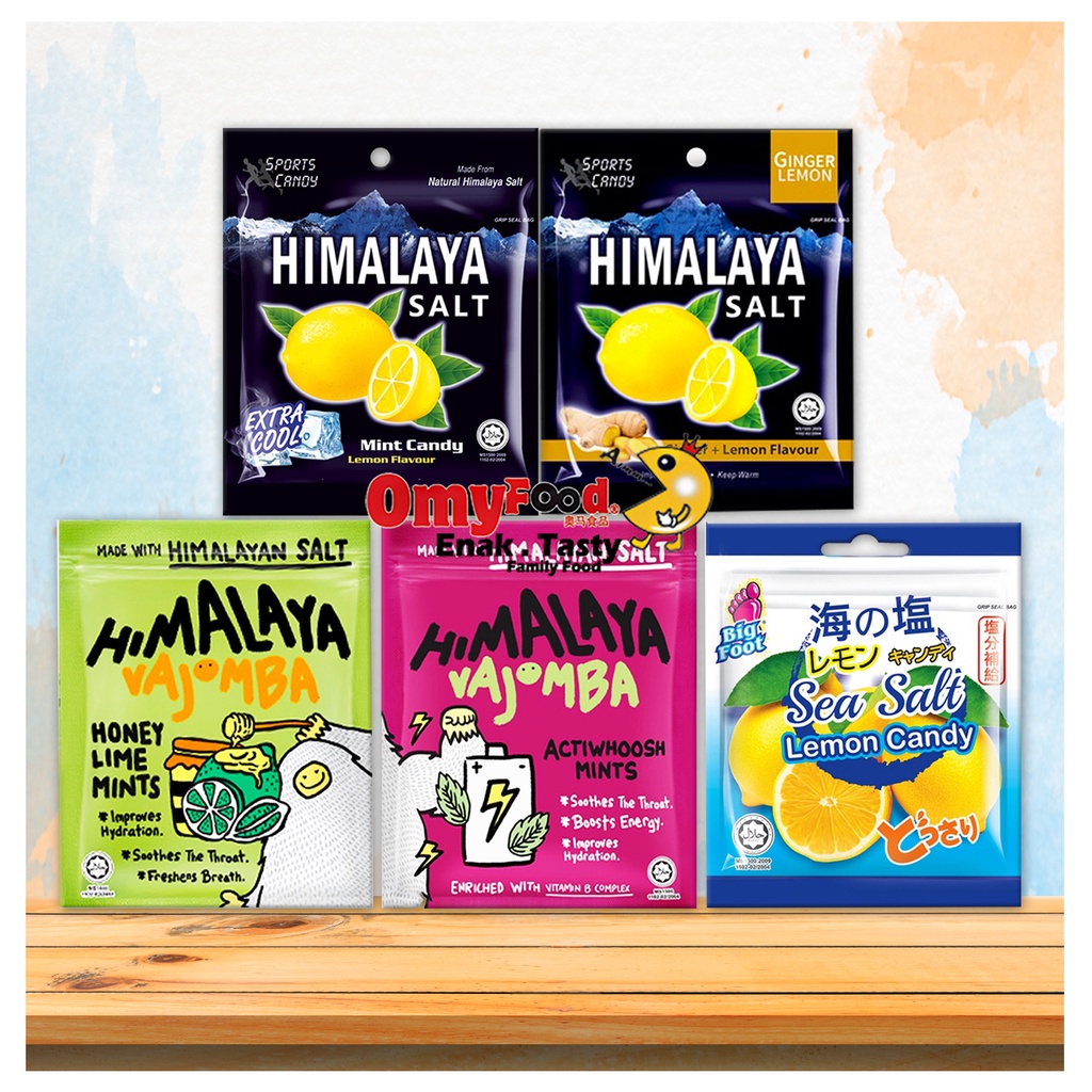 15g x 1pcs Big Foot Himalaya Salt Lemon / Vajomba Honey Lime ...