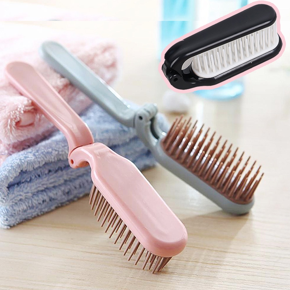 Compact Pocket Size Purse Travel Hair Combs Pocket Folding Soft Tooth ...