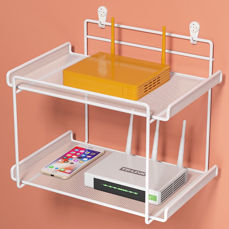 Wifi Router Rack Set-top Box Shelf Wall Storage Box Bracket Wall ...