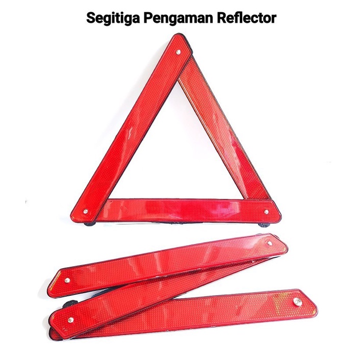 MERAH Car Emergency Red Triangle / Reflector Car Safety Triangle ...