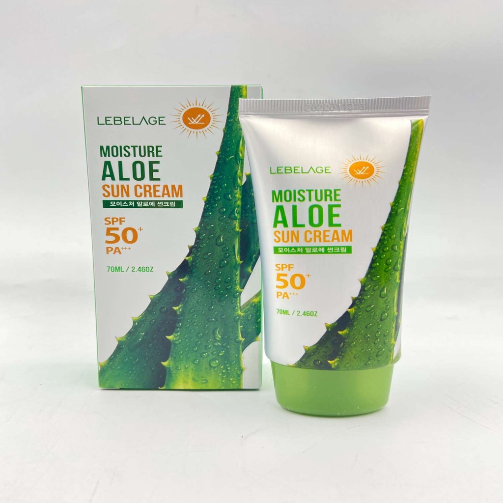 LEBELAGE MOISTURE ALOE SUN CREAM SPF50+ PA+++ 70ml | Shopee Singapore