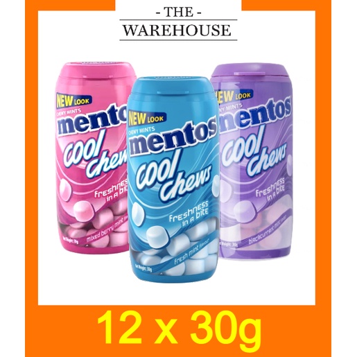 Mentos Cool Chew Mint - 12 x 30g (Local Stock) | Shopee Singapore