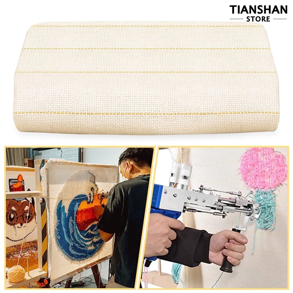 Tianshan Tufting Cloth Tear DIY Easy to Cut Punch Needle Monk Cloth ...