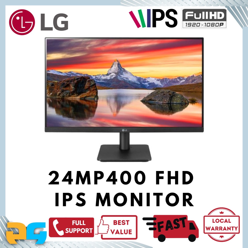 LG 24MP400 FHD IPS Monitor | Shopee Singapore