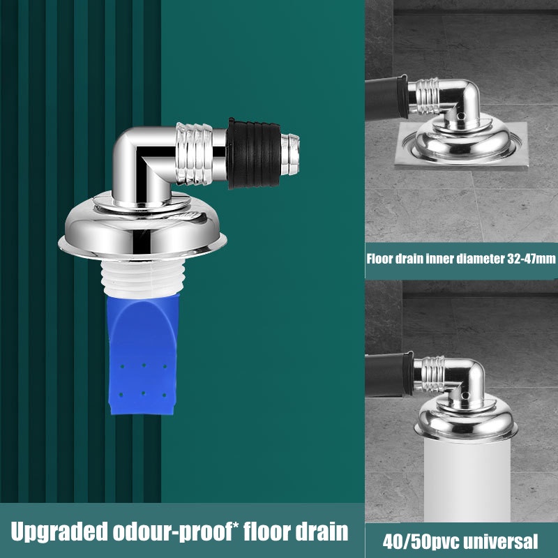 【SG Stock】 Floor drain washing machine connector upgraded anti-odour ...