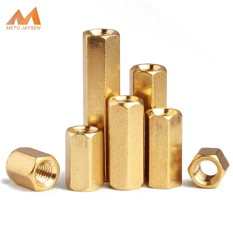 M3 Brass Hex Standoff Spacer Column Female to Female Screw Copper Flat ...