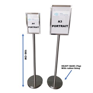 A2 A3 A4 Poster Stand | 304 Stainless steel display Stand | Signage ...