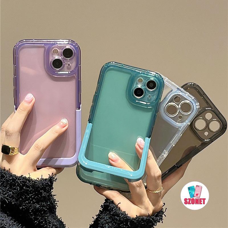 Clear Color Invisible Bracket Ultra-Thick iPhone Case for iPhone 16 15 ...