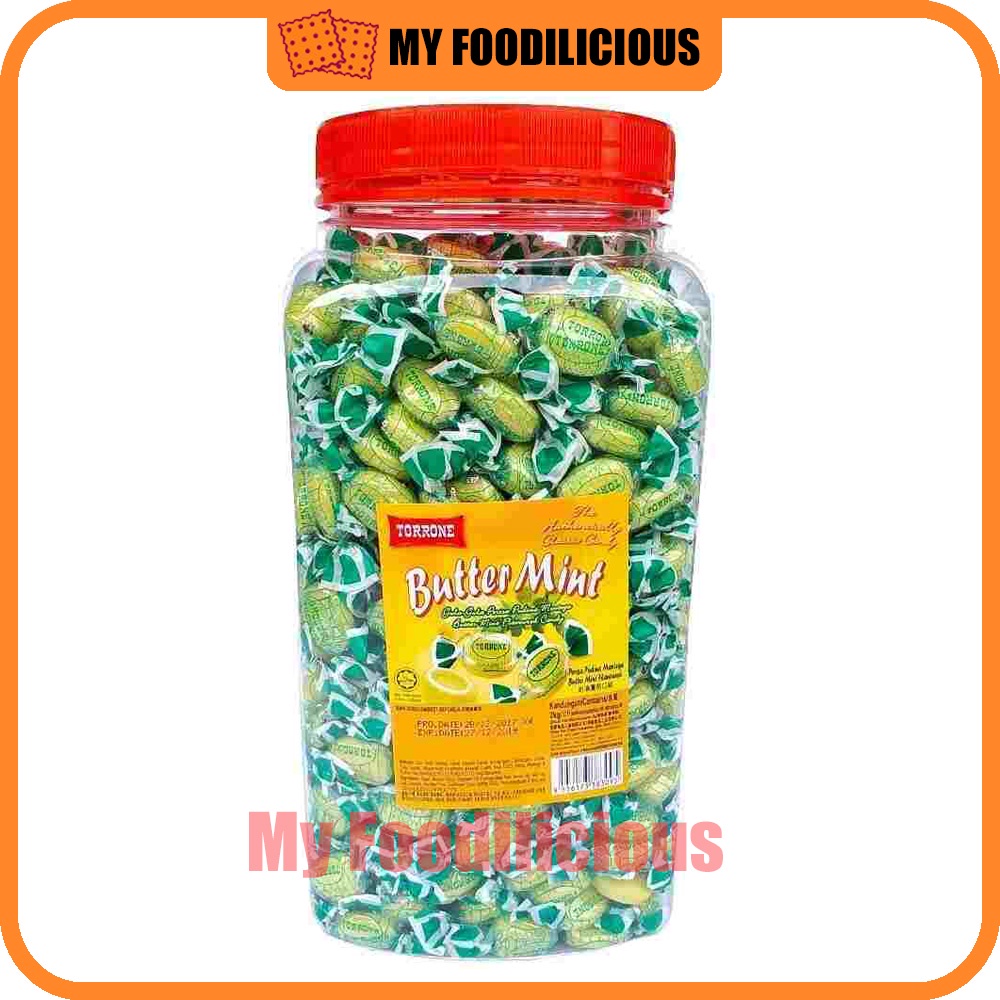 Torrone Candy Jar 600pcs Orange/Barley Mints/Choco Mint/ Butter Mint ...