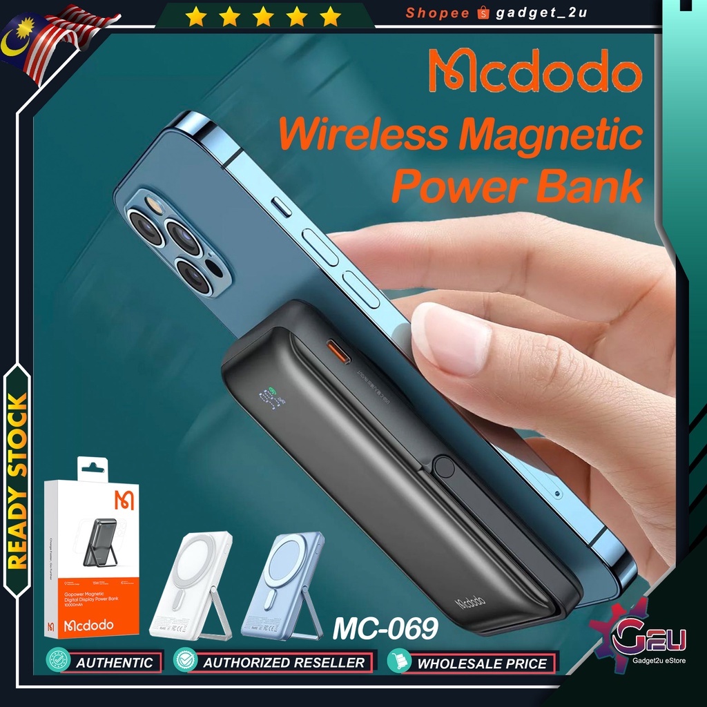 Mcdodo MC-069 1000mAh/ MC-705 5000mAh PD 20W Magnetic Wireless Power ...